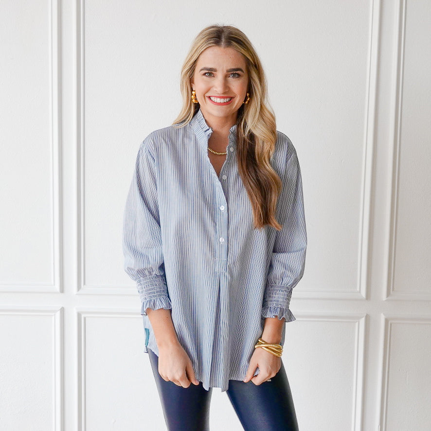 Kimberly Top Forest Stripe – Blended Shoes + Apparel