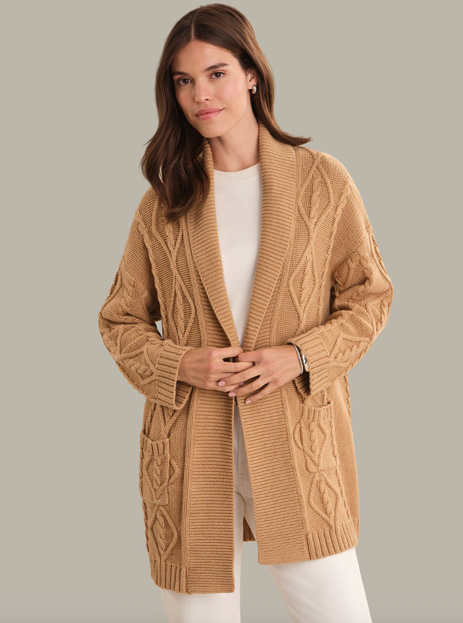 Sandra Cable Knit Cardigan – Blended Shoes + Apparel